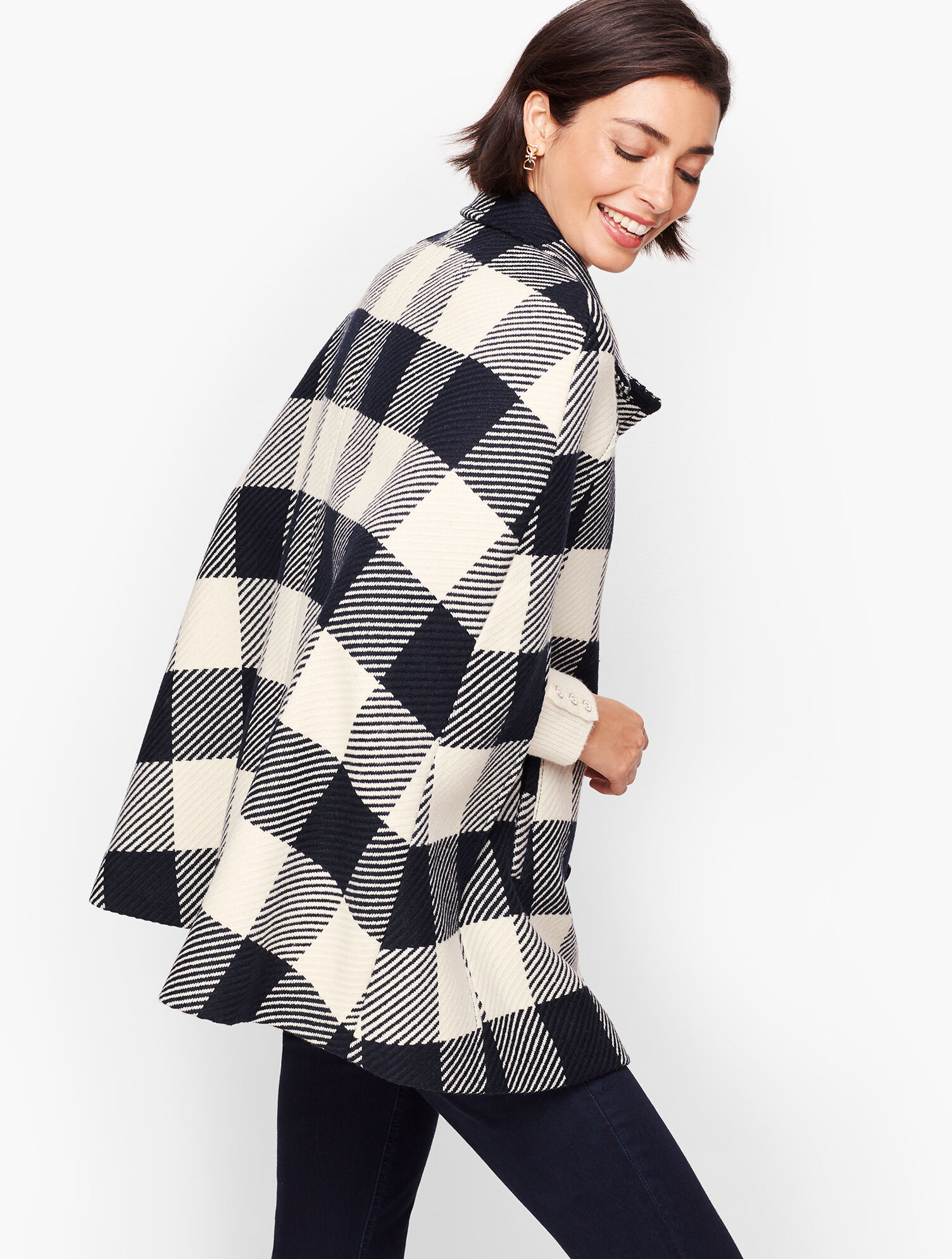 Buffalo Check Cape | Talbots
