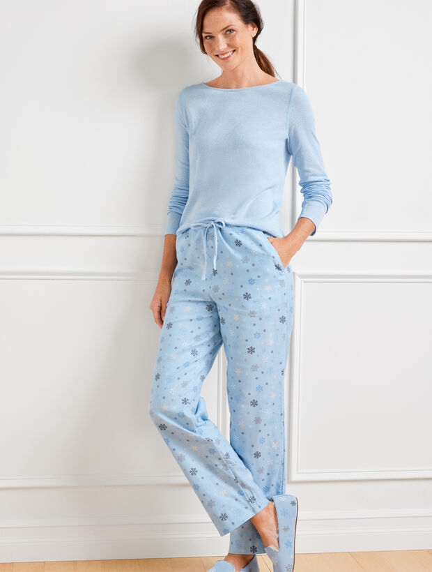 Cotton Rib Sleep Set - Snowy Day | Talbots
