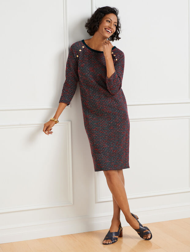 Tweed Shift Dress | Talbots