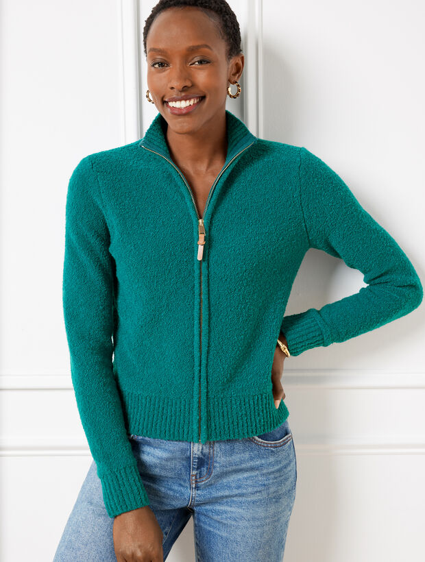 Loop Stitch Cardigan | Talbots