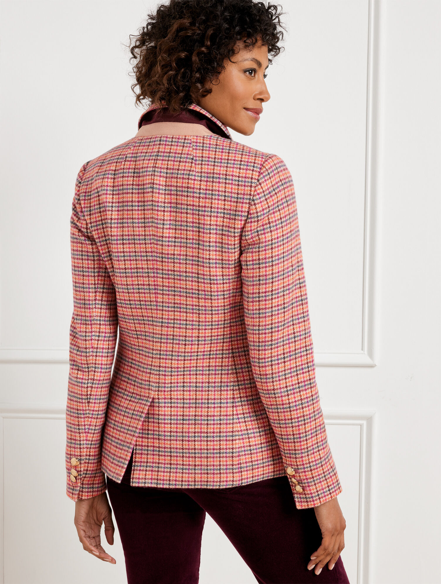 Classic Shetland Blazer - Apple Plaid | Talbots