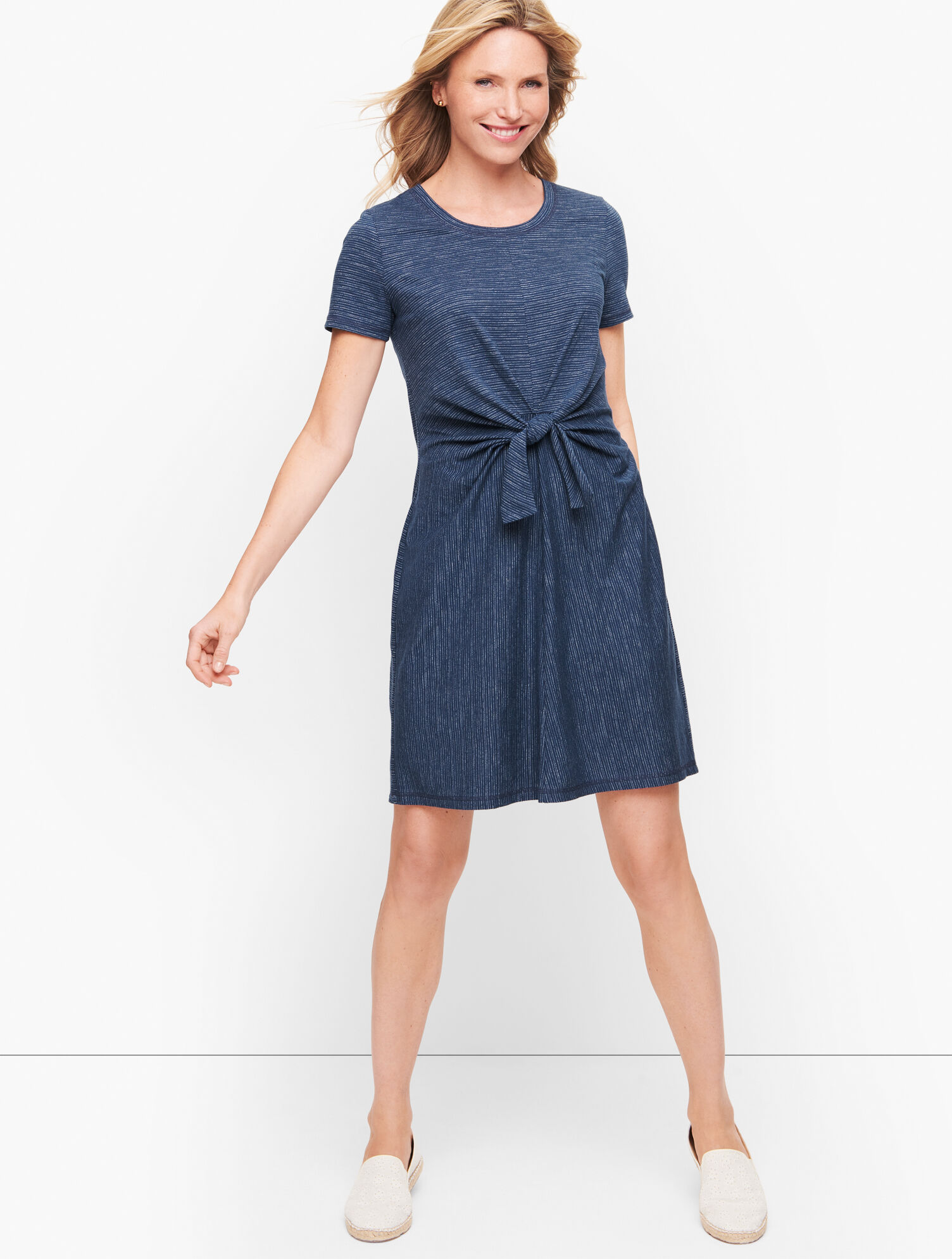 Tie Front T-Shirt Dress | Talbots