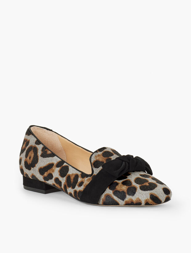 Jane Calf Hair Leopard Loafers | Talbots
