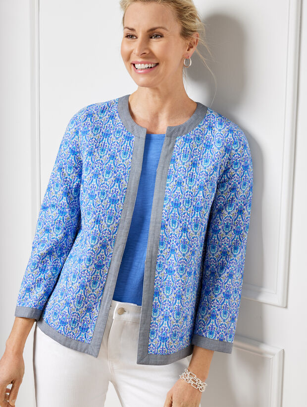 Quilted Jacket - Preppy Medallion | Talbots