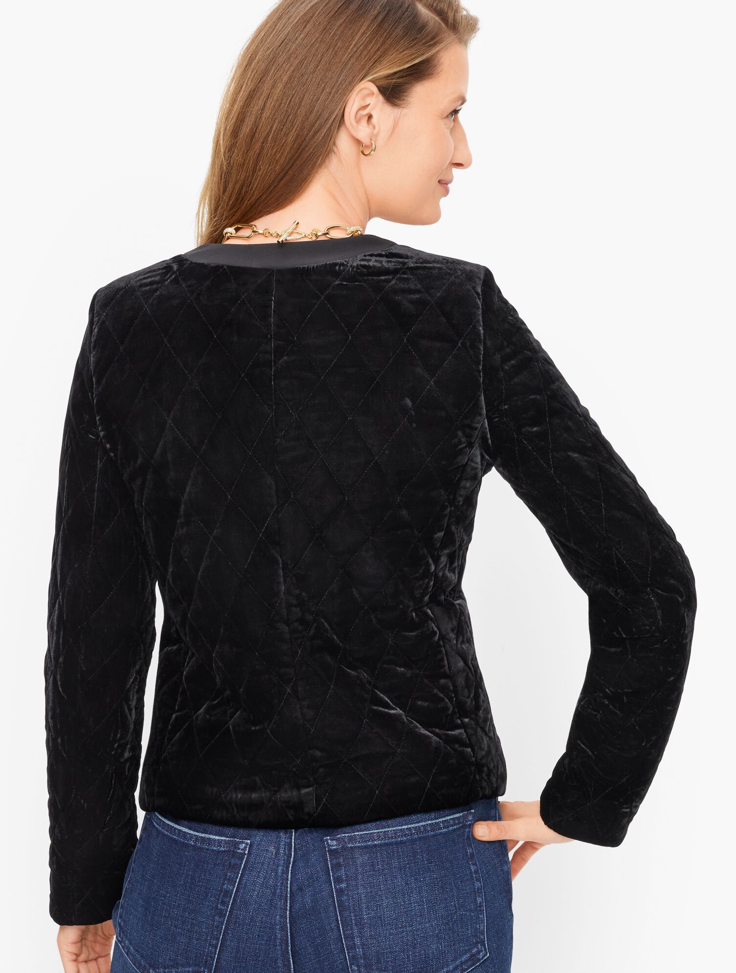 Velvet Quilted Jacket | Talbots
