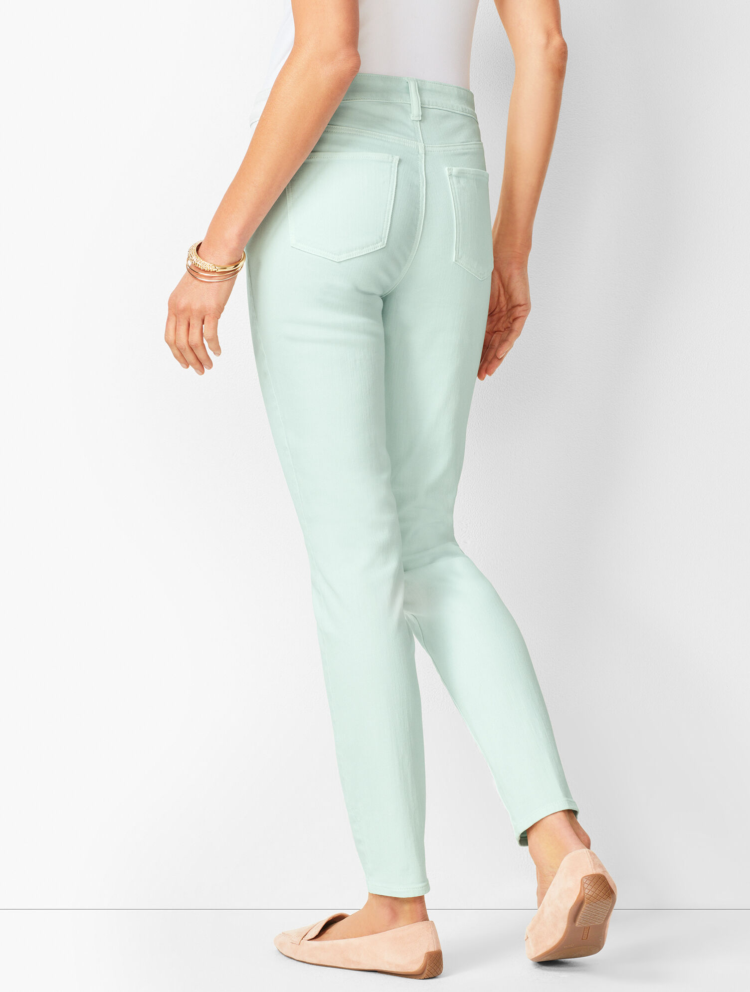Slim Ankle Jeans - Light Cool Mint | Talbots