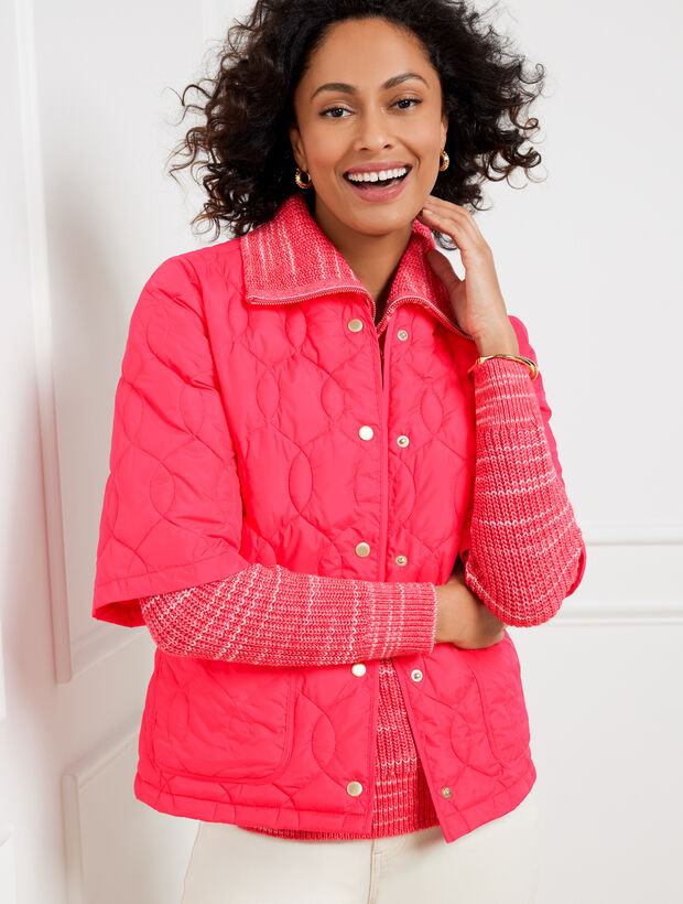 Short Sleeve Quilted Puffer Jacket | Talbots