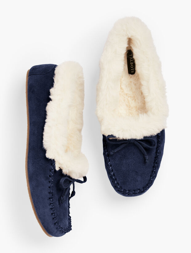 Ruby Suede Slippers | Talbots