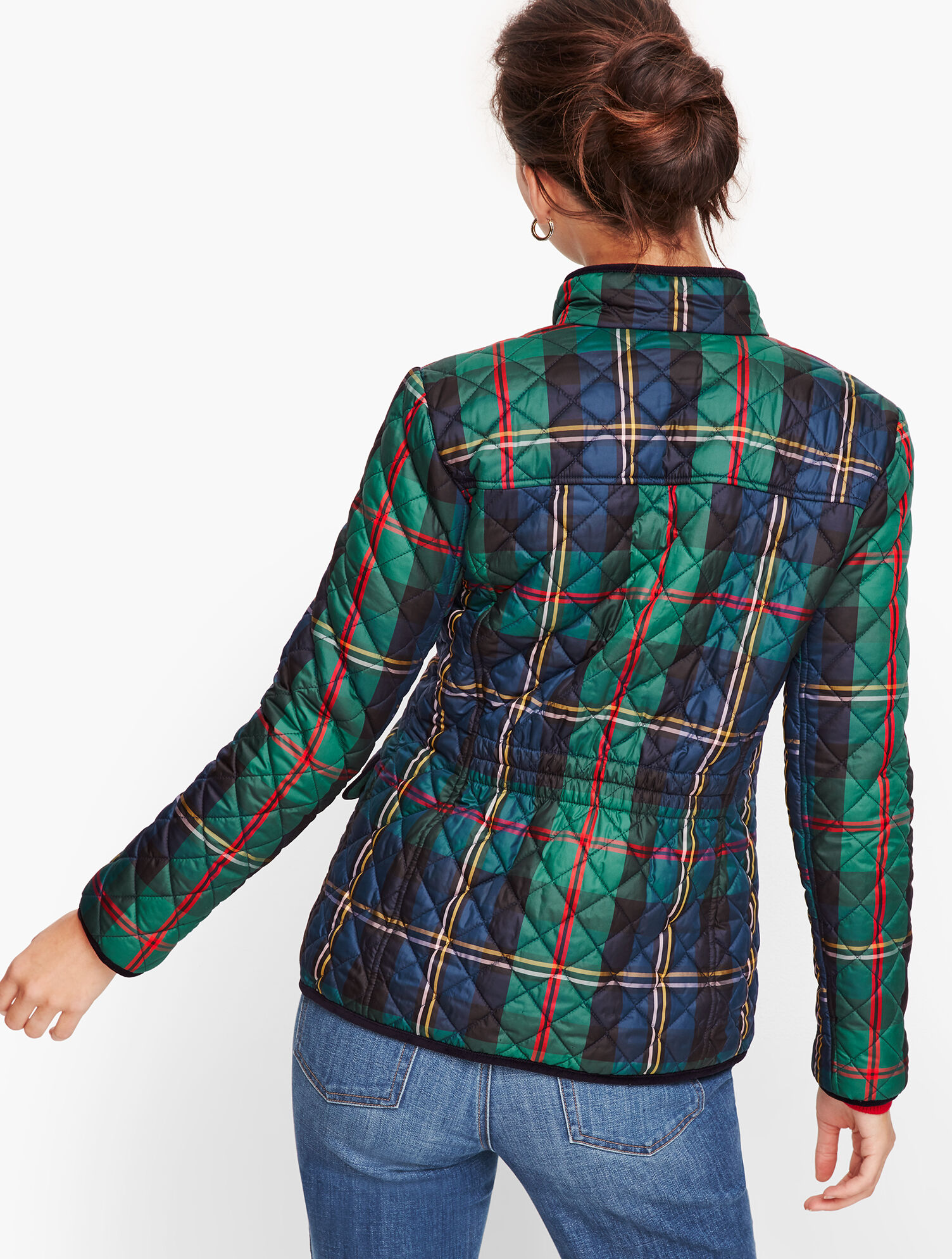 Plaid Diamond Quilted Jacket | Talbots