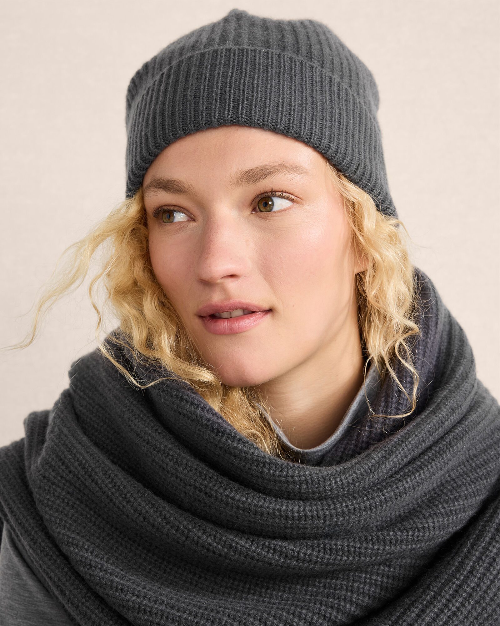 Cashmere Shaker Stitch Scarf | Haven Well Within