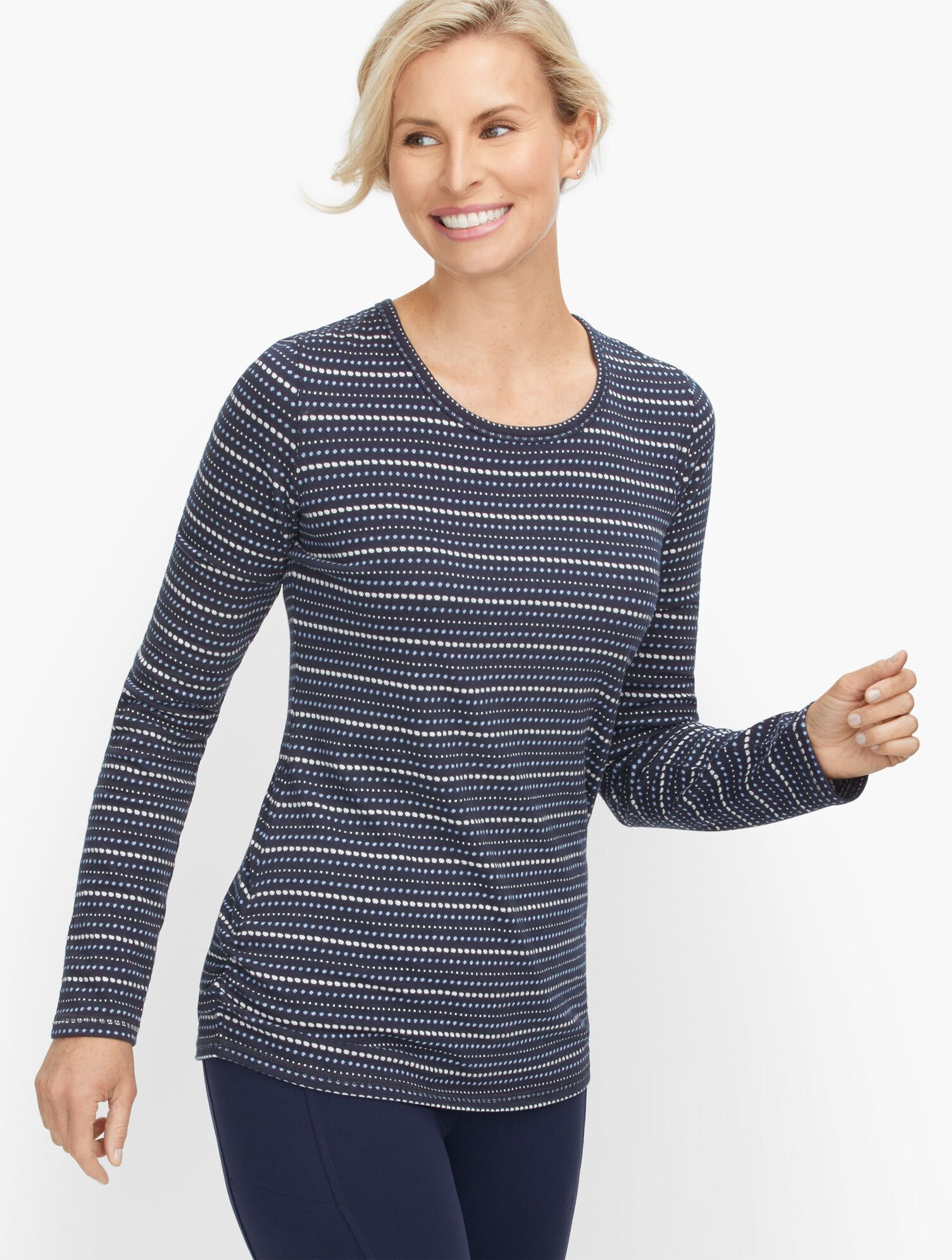Side Ruched Tee | Talbots