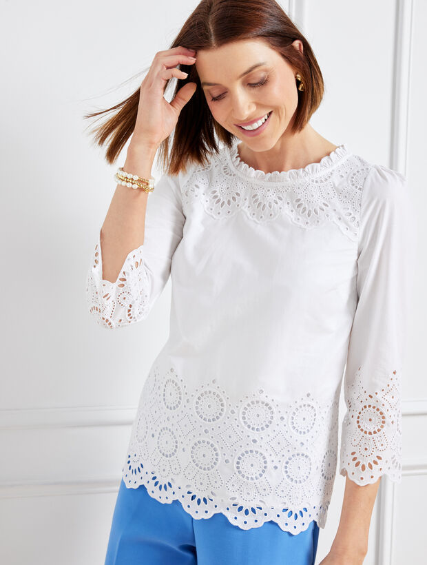 Eyelet Top | Talbots