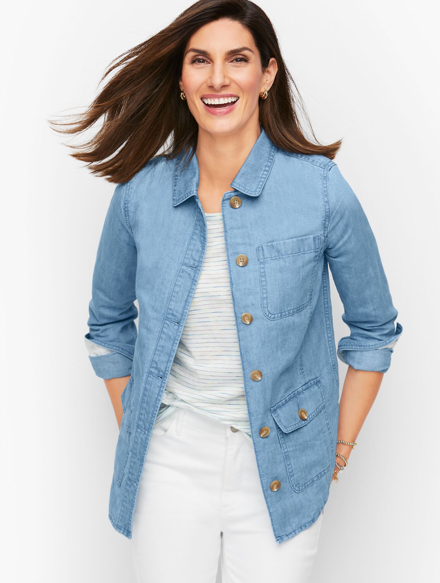 Denim Shirt Jacket | Talbots