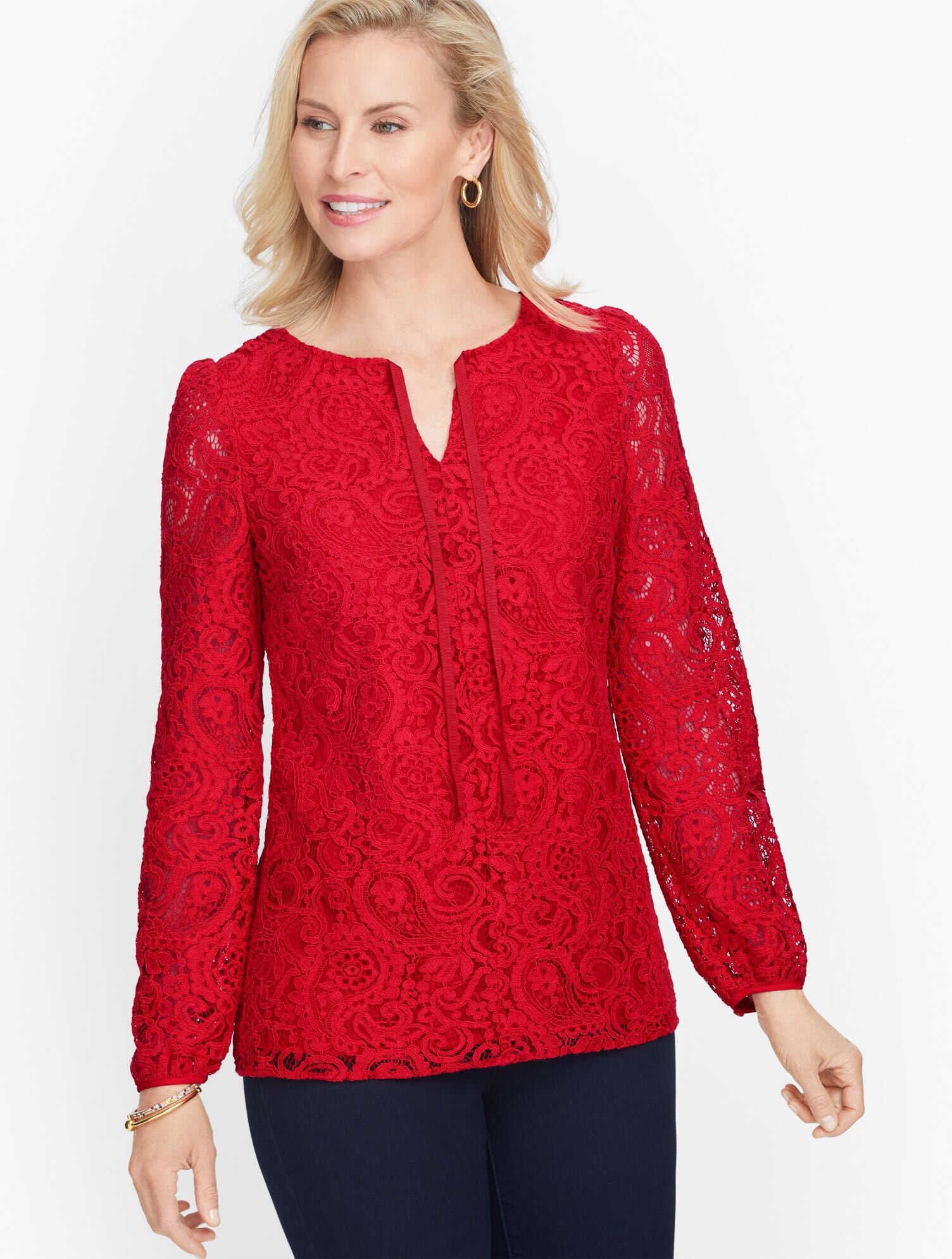 Paisley Lace Top | Talbots