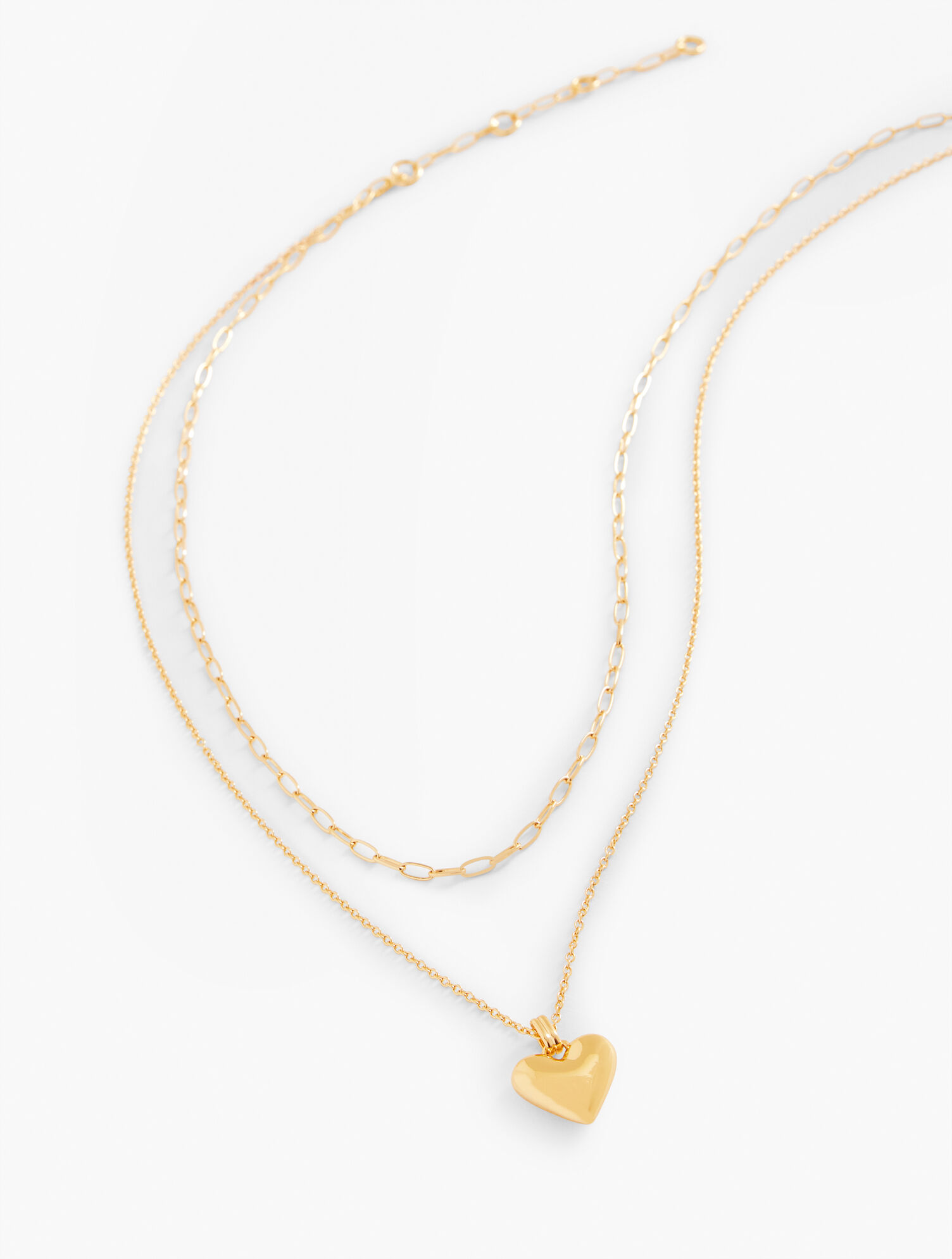 Classic Heart Layered Necklace | Talbots