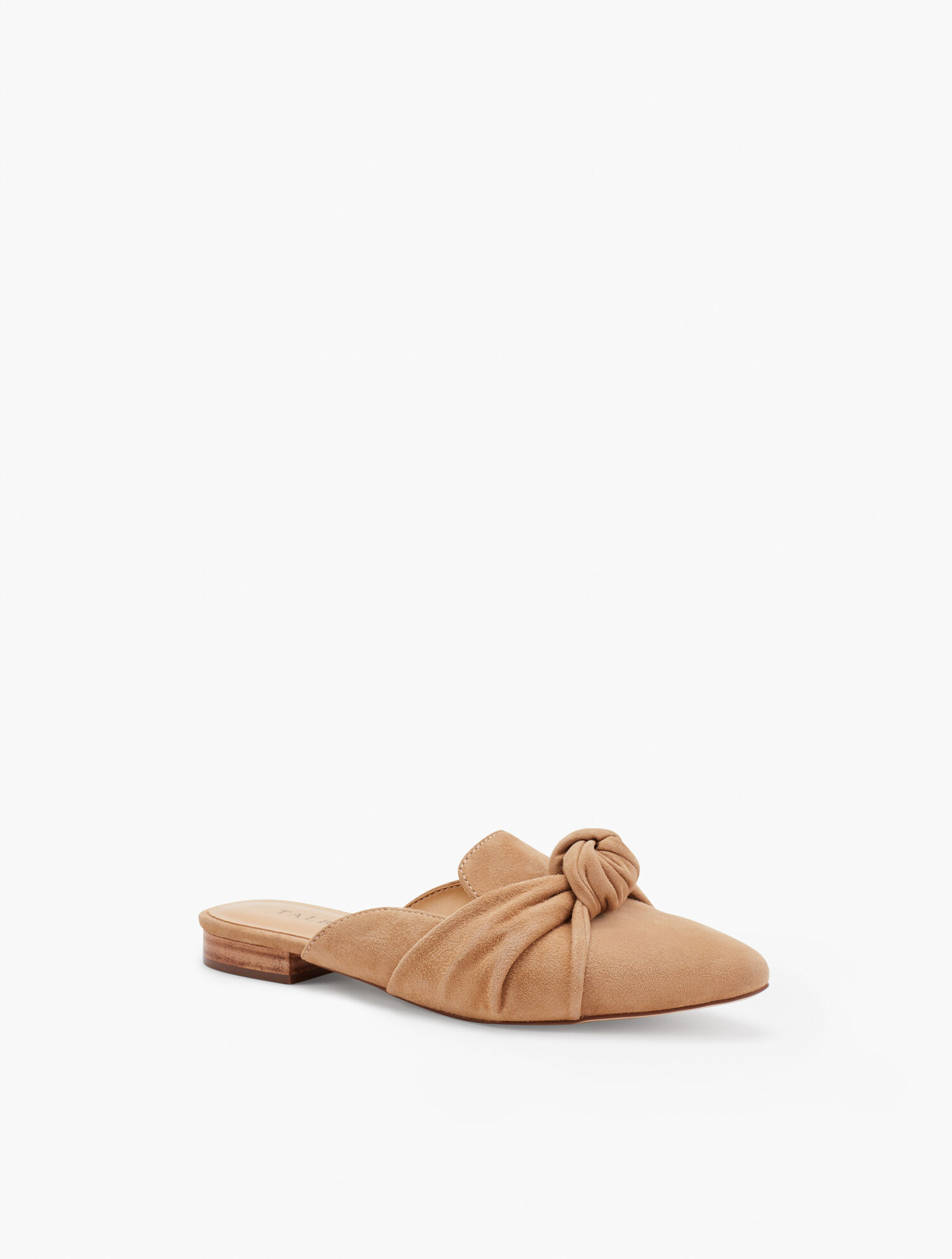 Edison Knot Detail Mules - Suede | Talbots