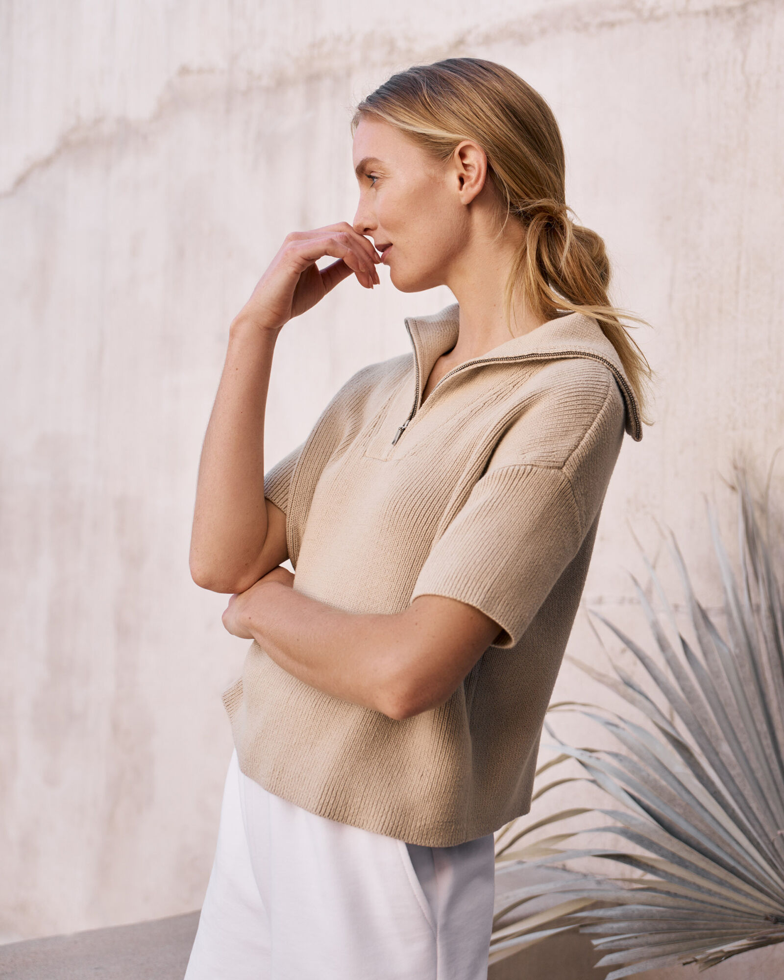 Organic Cotton Half Zip Sweater | Haven Well Within