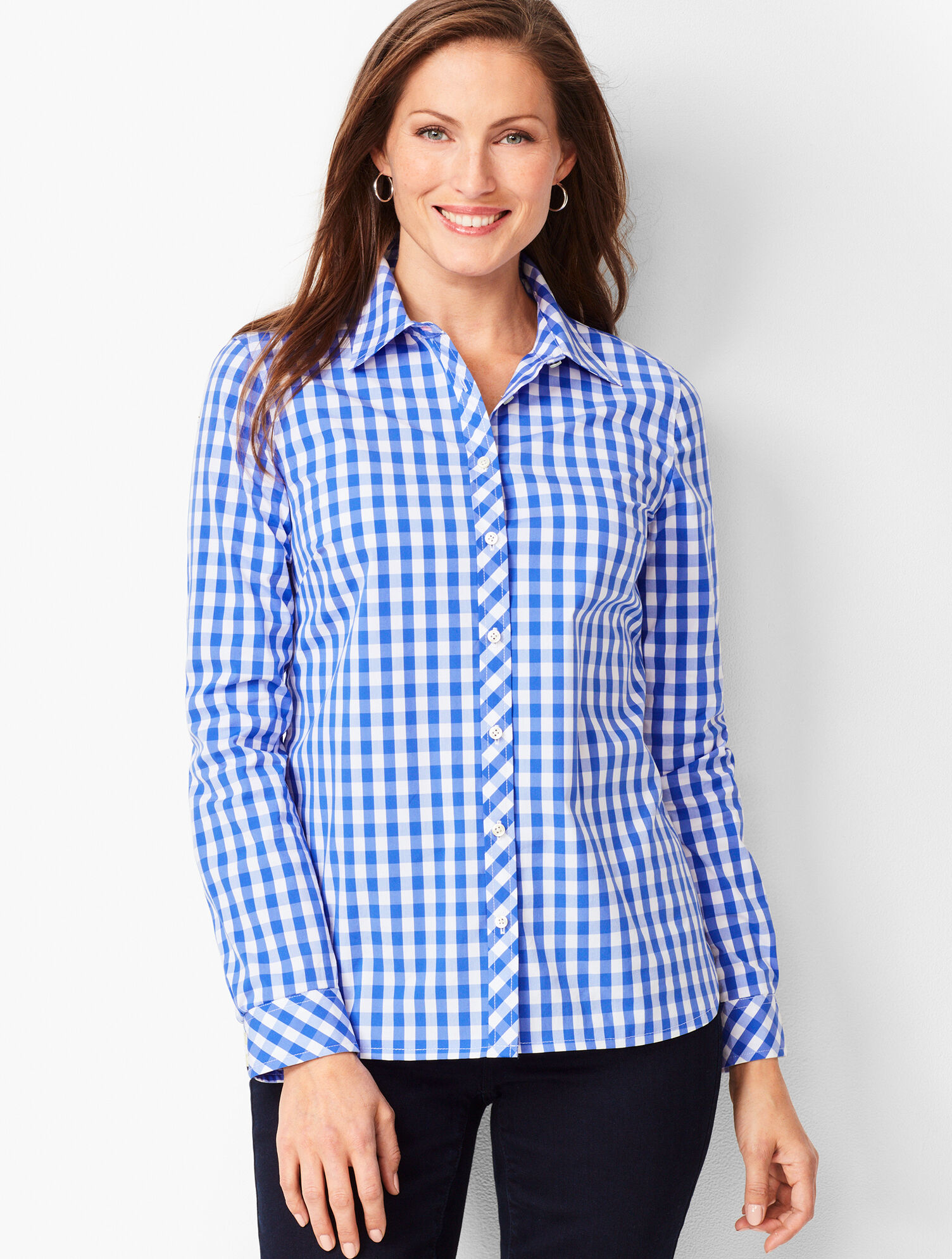 blue gingham shirts