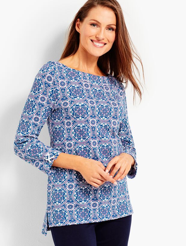 Lightweight Pique Top | Talbots
