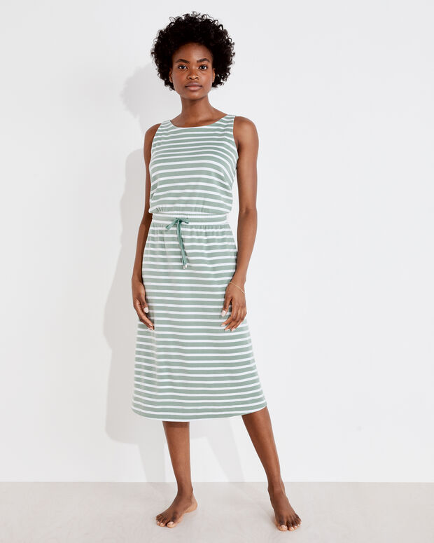 Organic Cotton Interlock Striped Dress | Haven Well Within