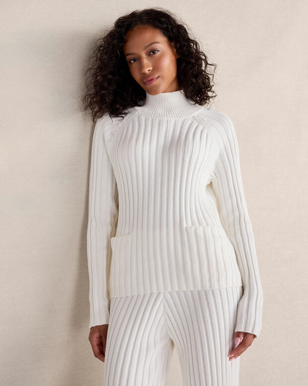 Organic Cotton Rib Knit Turtleneck | Haven Well Within