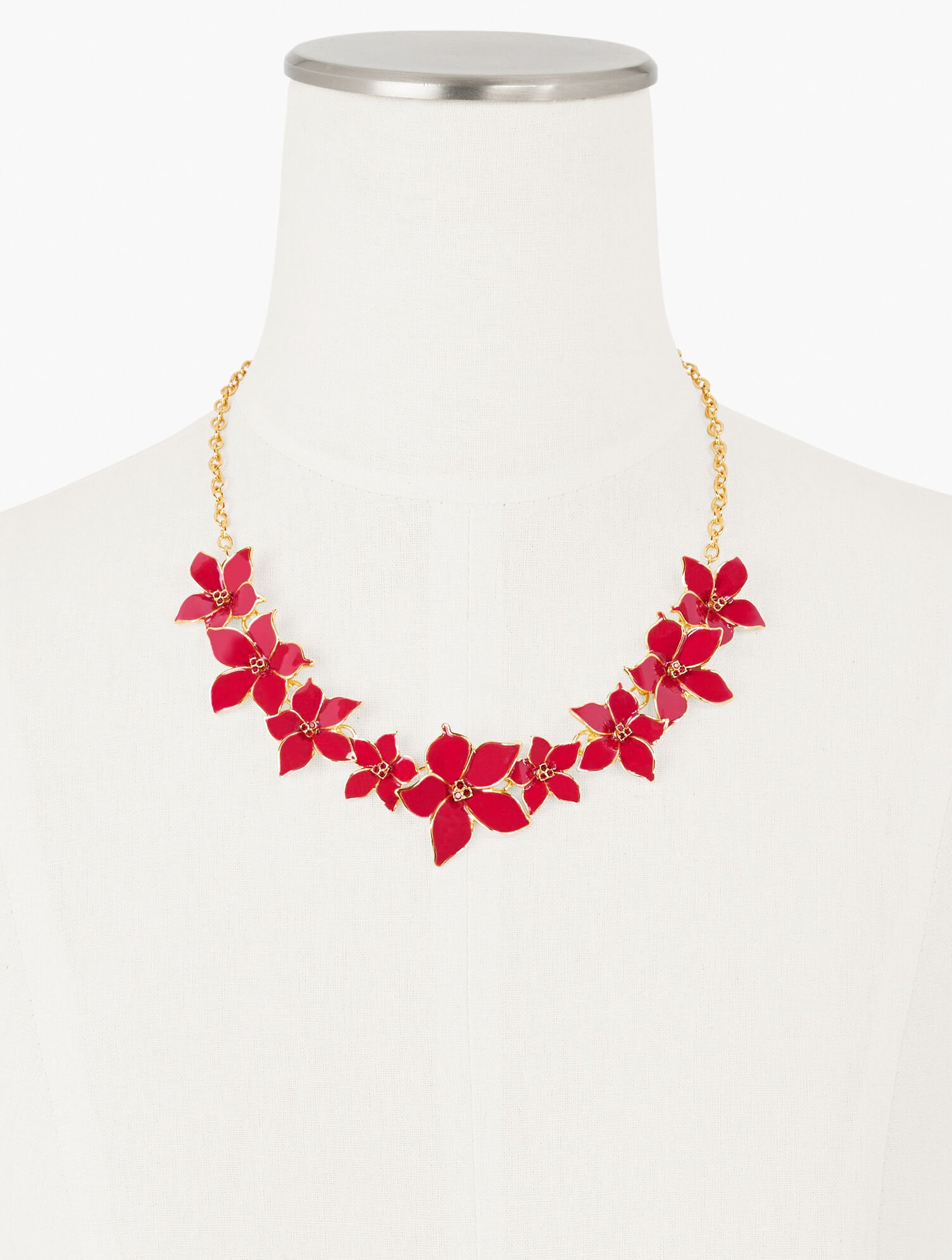 Poinsettia Statement Necklace | Talbots