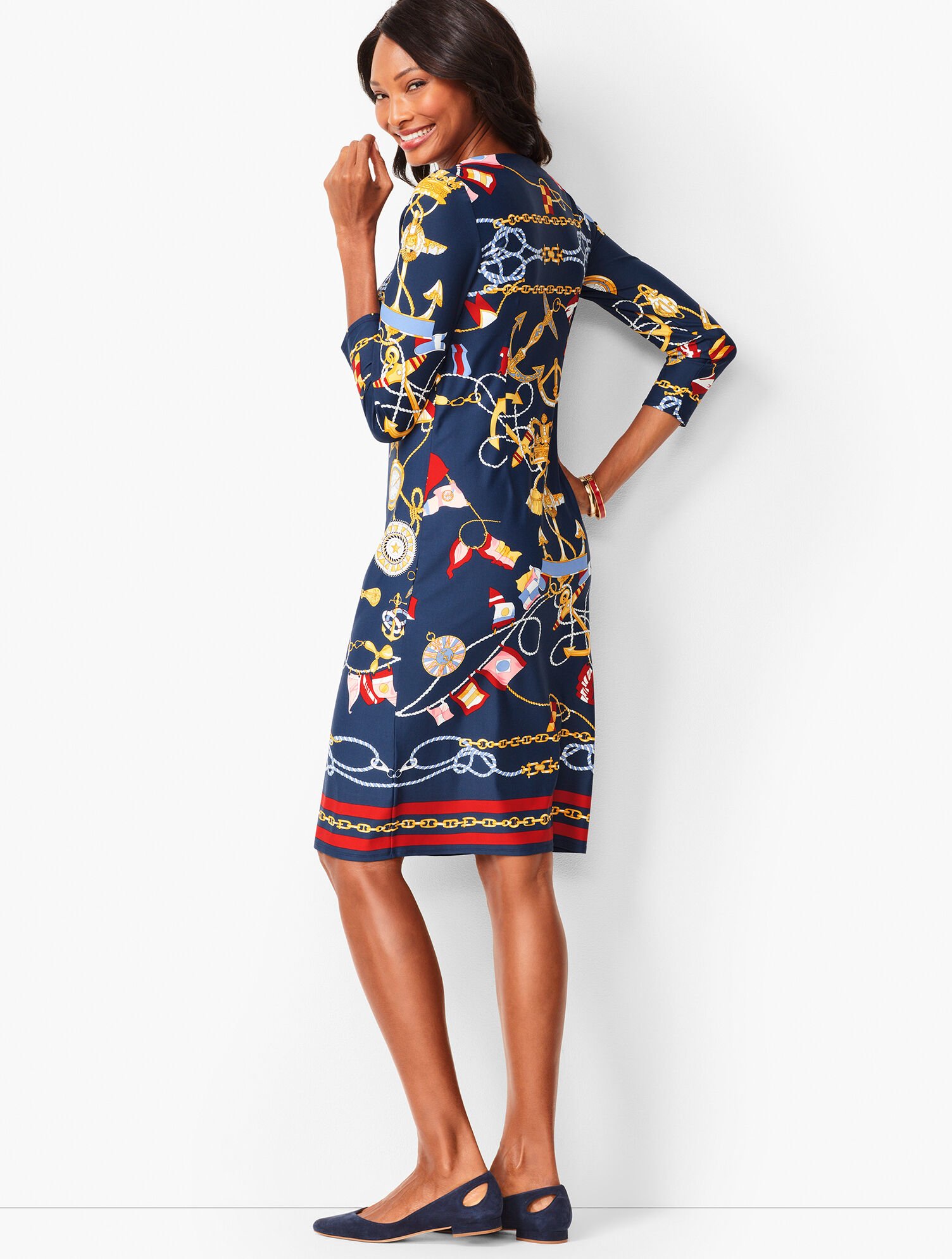 nautical pattern dress