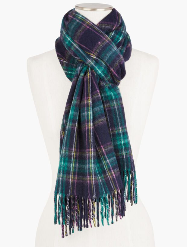Cabin Plaid Cashmere Wrap | Talbots