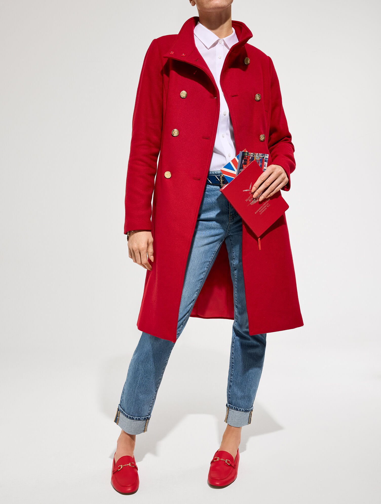 Italian Melton Double Breasted Coat | Talbots