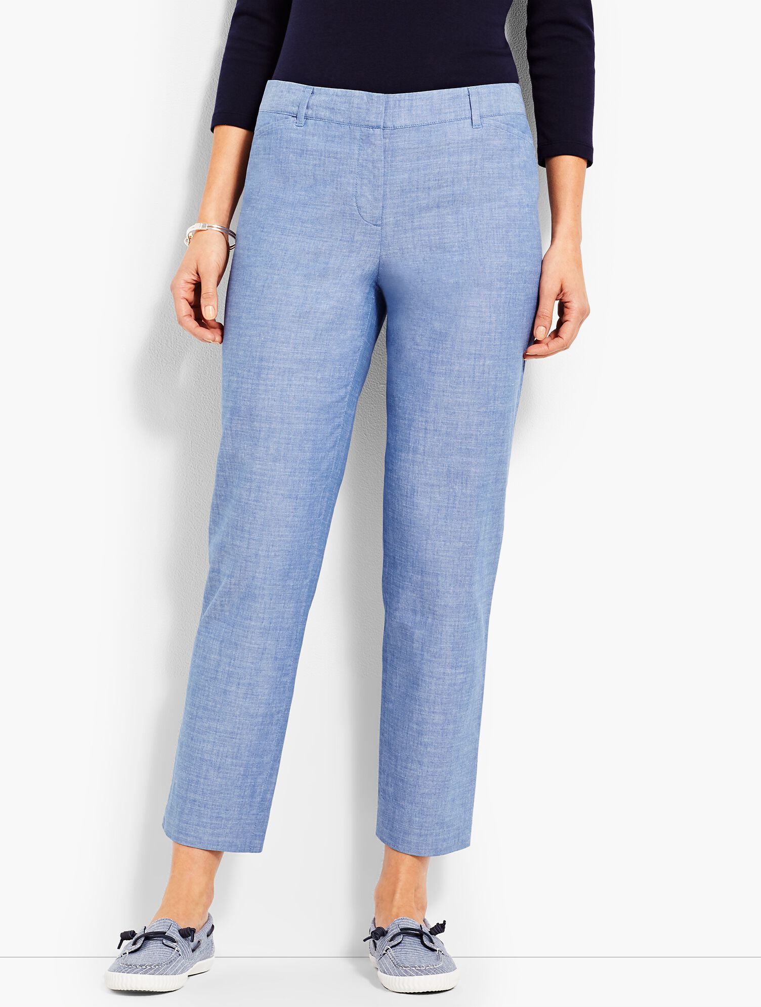 The Perfect Crop-Chambray | Talbots