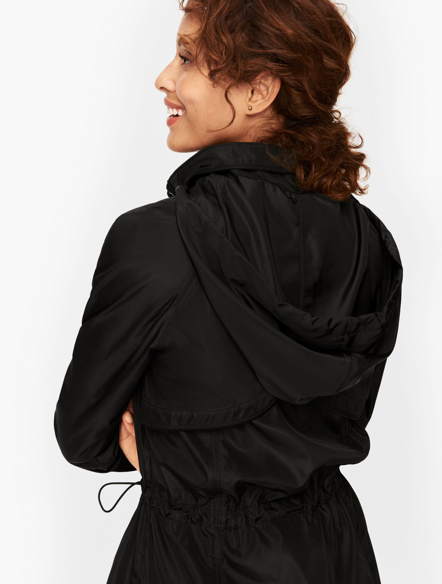 Optional Hood Woven Jacket | Talbots