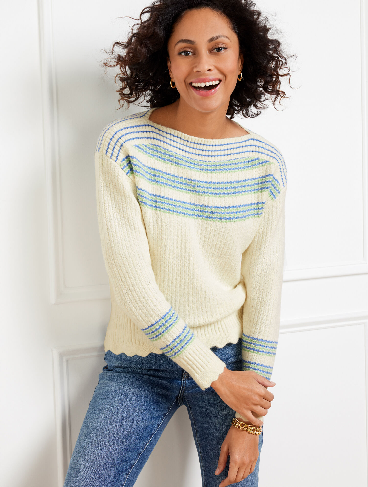 Bateau Neck Pullover | Talbots