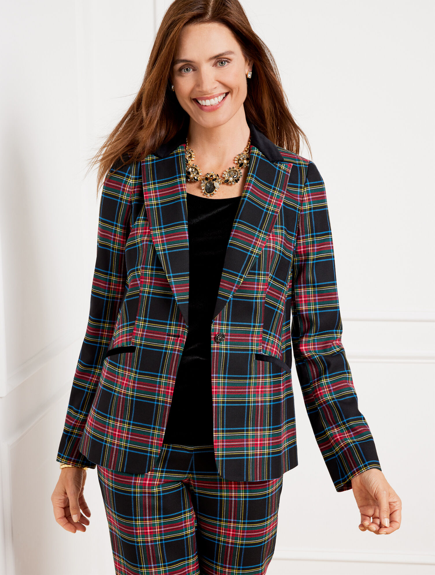 Celebrate Plaid Blazer | Talbots