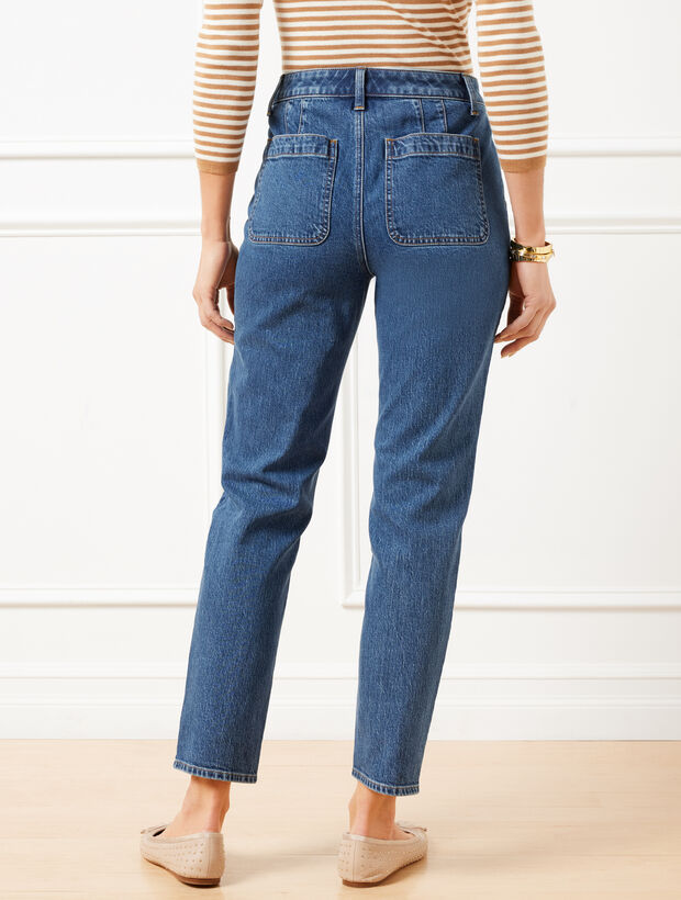 Slim Straight Ankle Jeans - Nomad Wash | Talbots