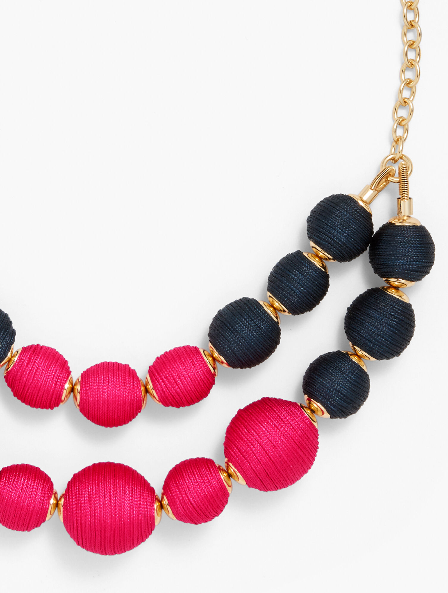 Thread-Wrapped Sphere Necklace | Talbots