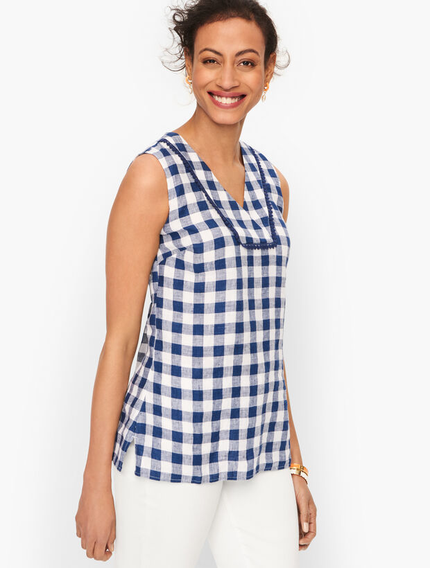 Linen Shell - Plaid | Talbots