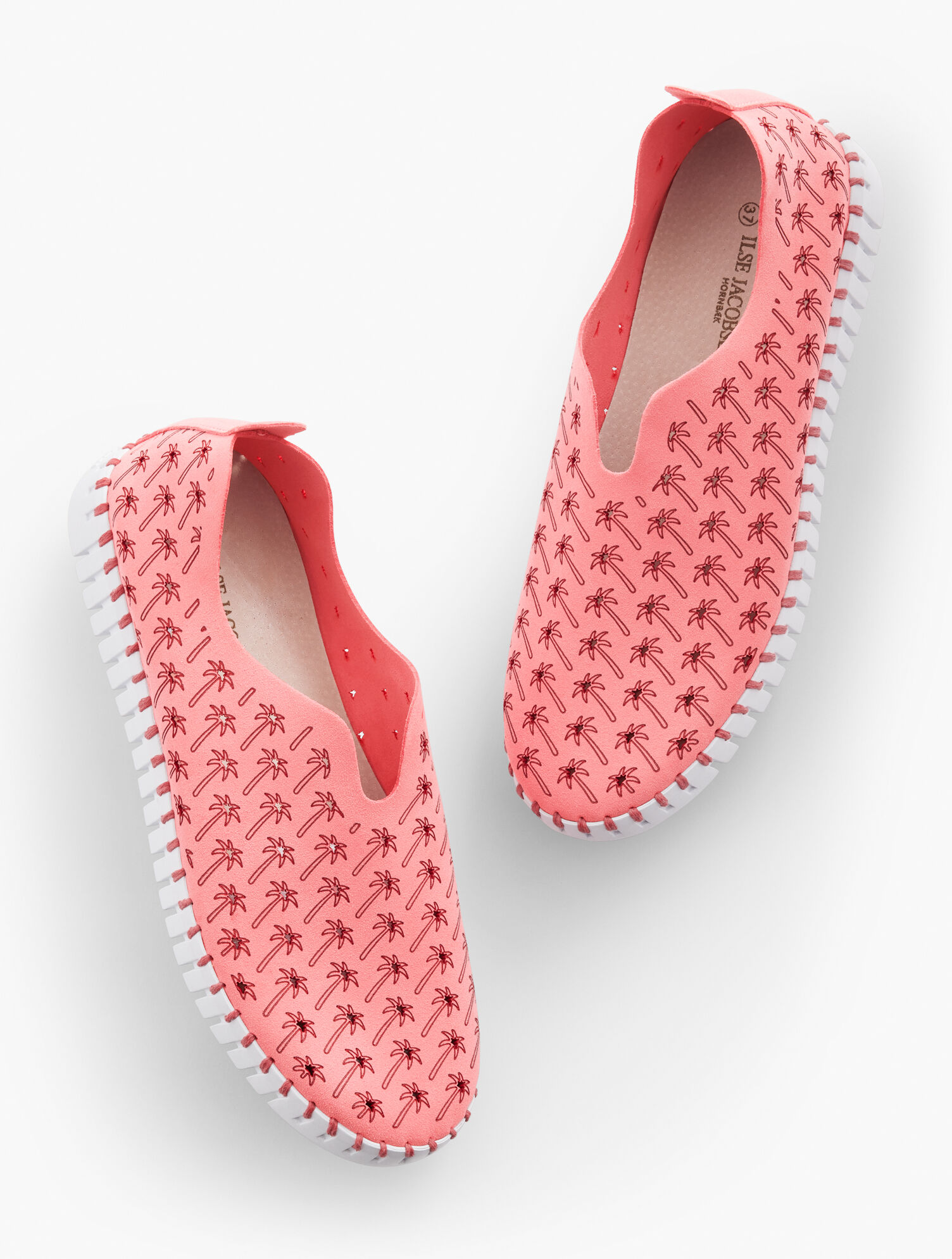 Ilse Jacobsen Tulip Slip-On Flats - Palm Trees | Talbots
