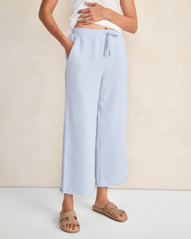 Organic Cotton Lofty Terry Wide Leg Pants | Haven Well Within