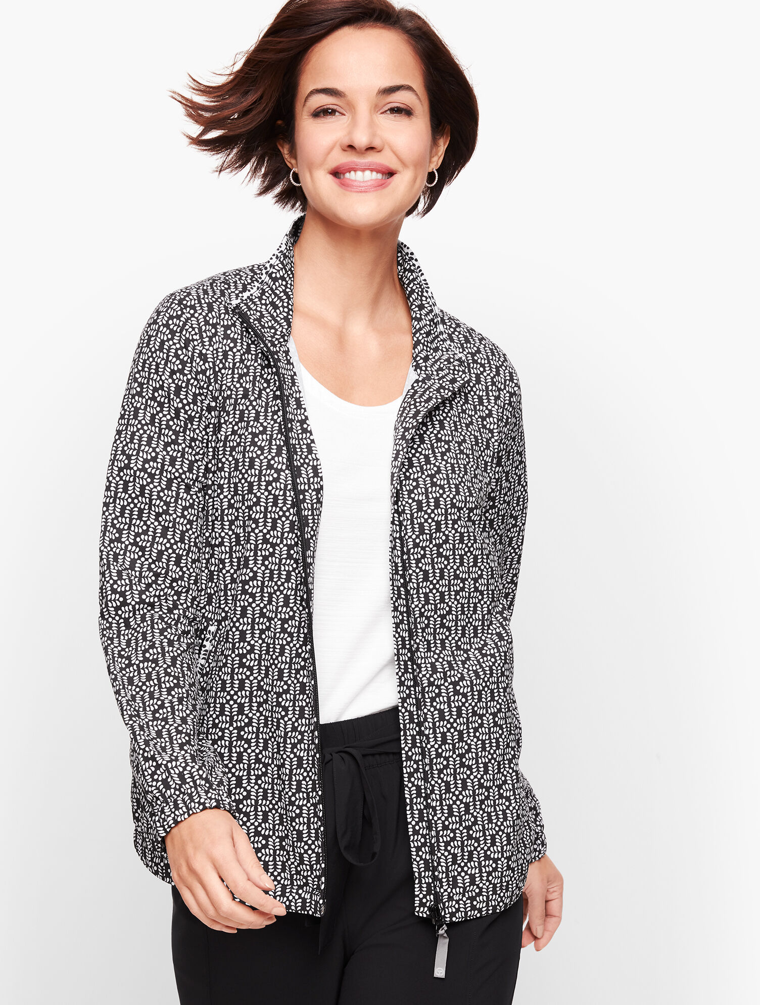 Geo Print Woven Jacket | Talbots