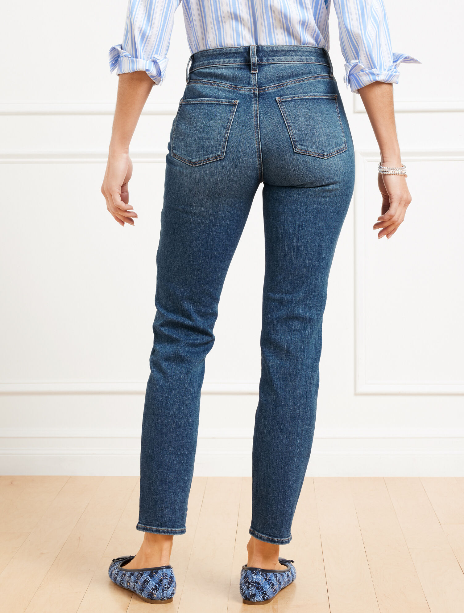 Slim Ankle Jeans - Charlie Wash - Curvy Fit | Talbots