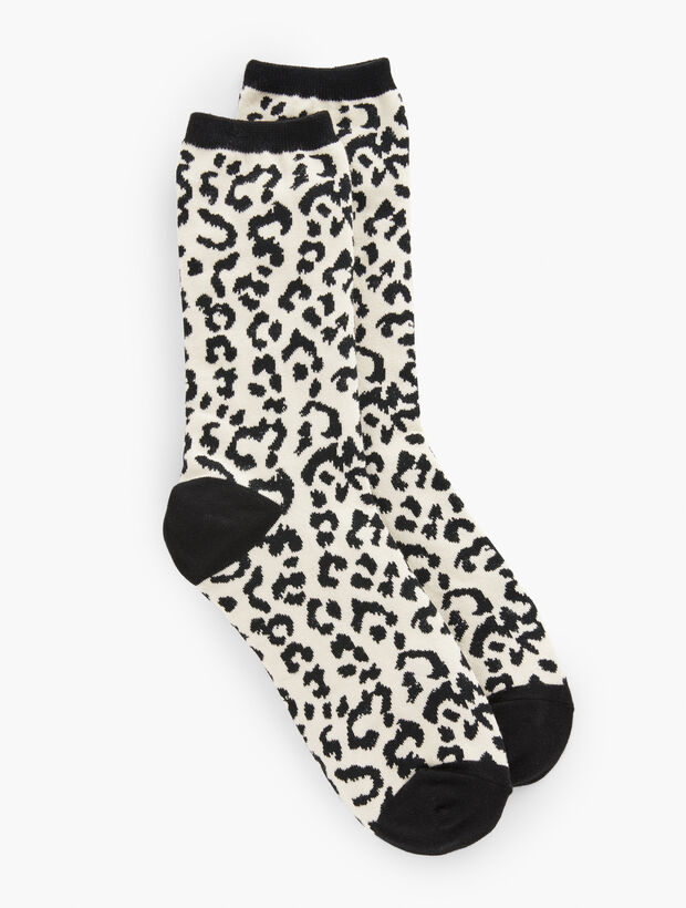 Classic Leopard Trouser Socks | Talbots