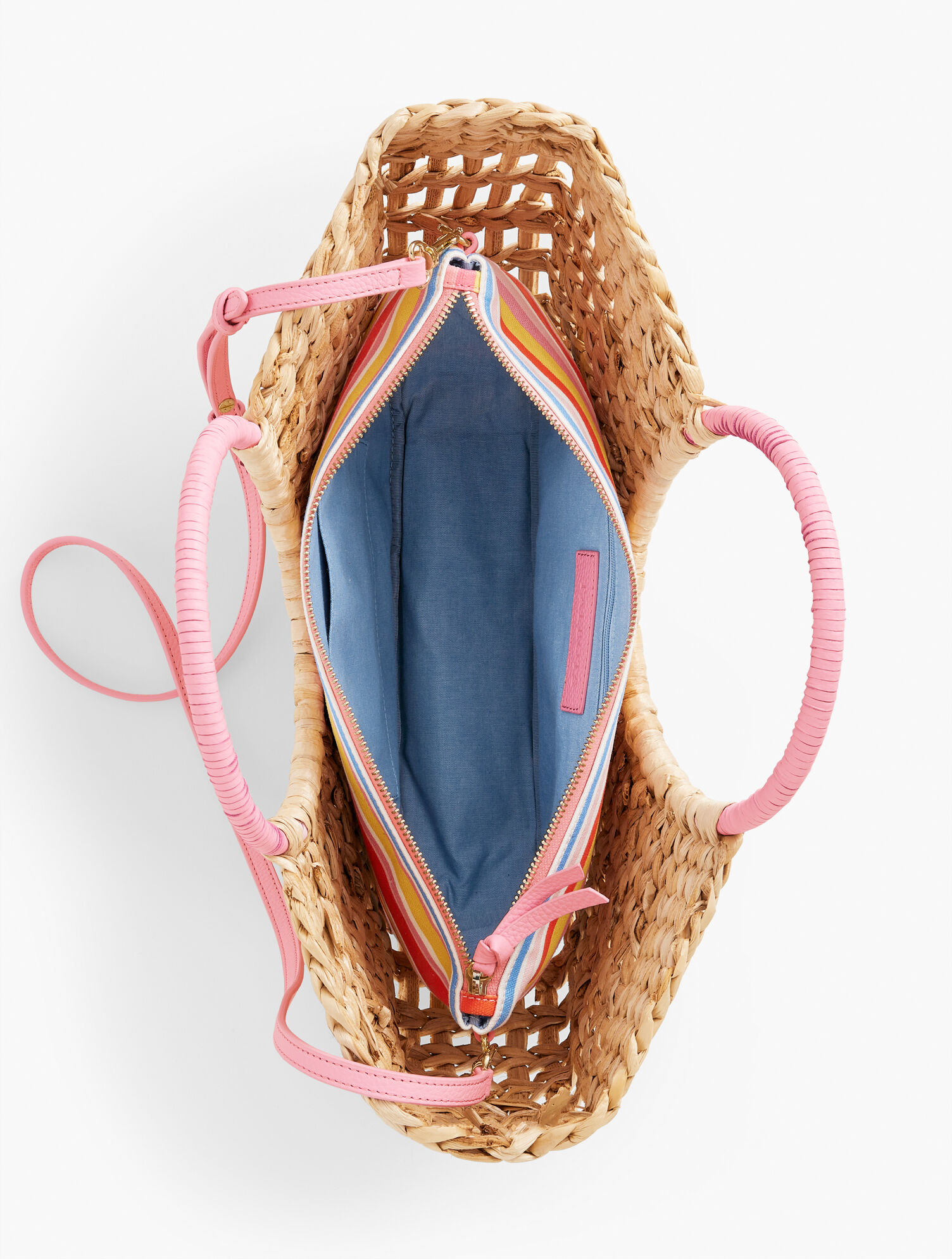 Rounded Paper Straw Tote | Talbots