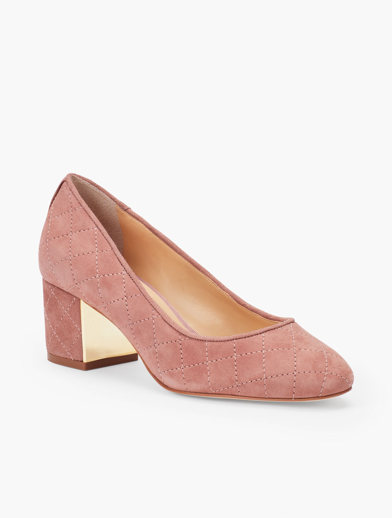 Isa Suede Block Heel Pumps | Talbots