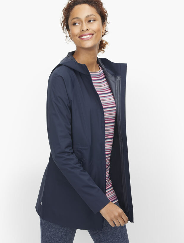 Water Resistant Hooded Rain Jacket | Talbots