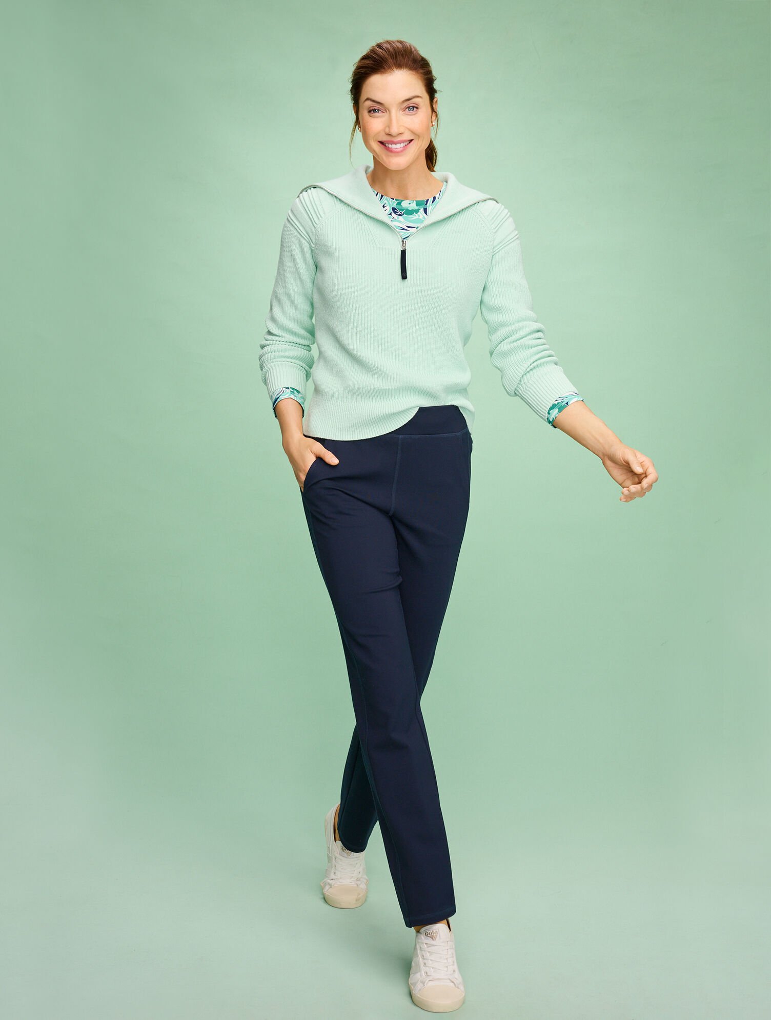 Tech Stretch Straight Leg Pull-On Pants | Talbots