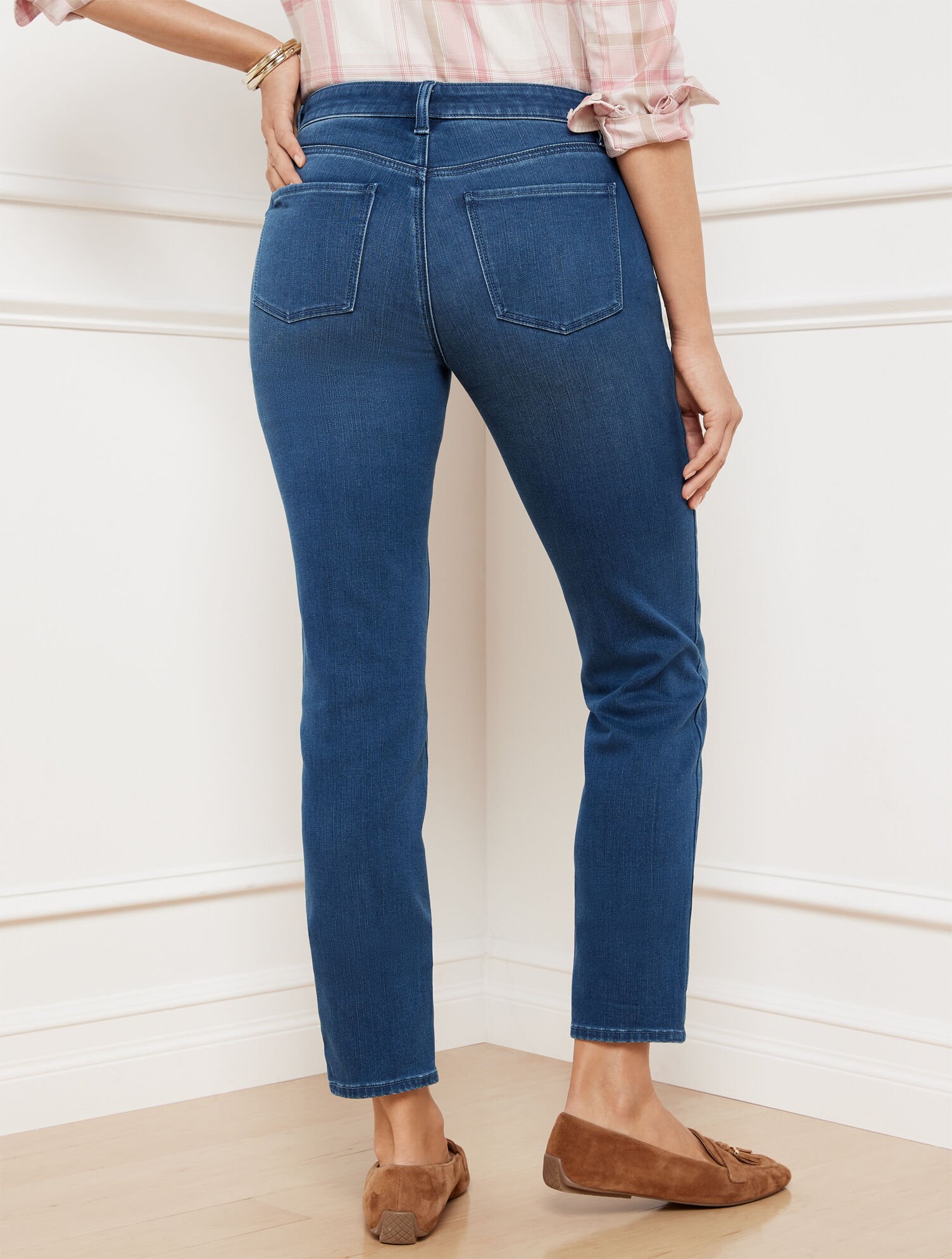 Luxe Touch Slim Ankle Jeans - Arctic Wash | Talbots