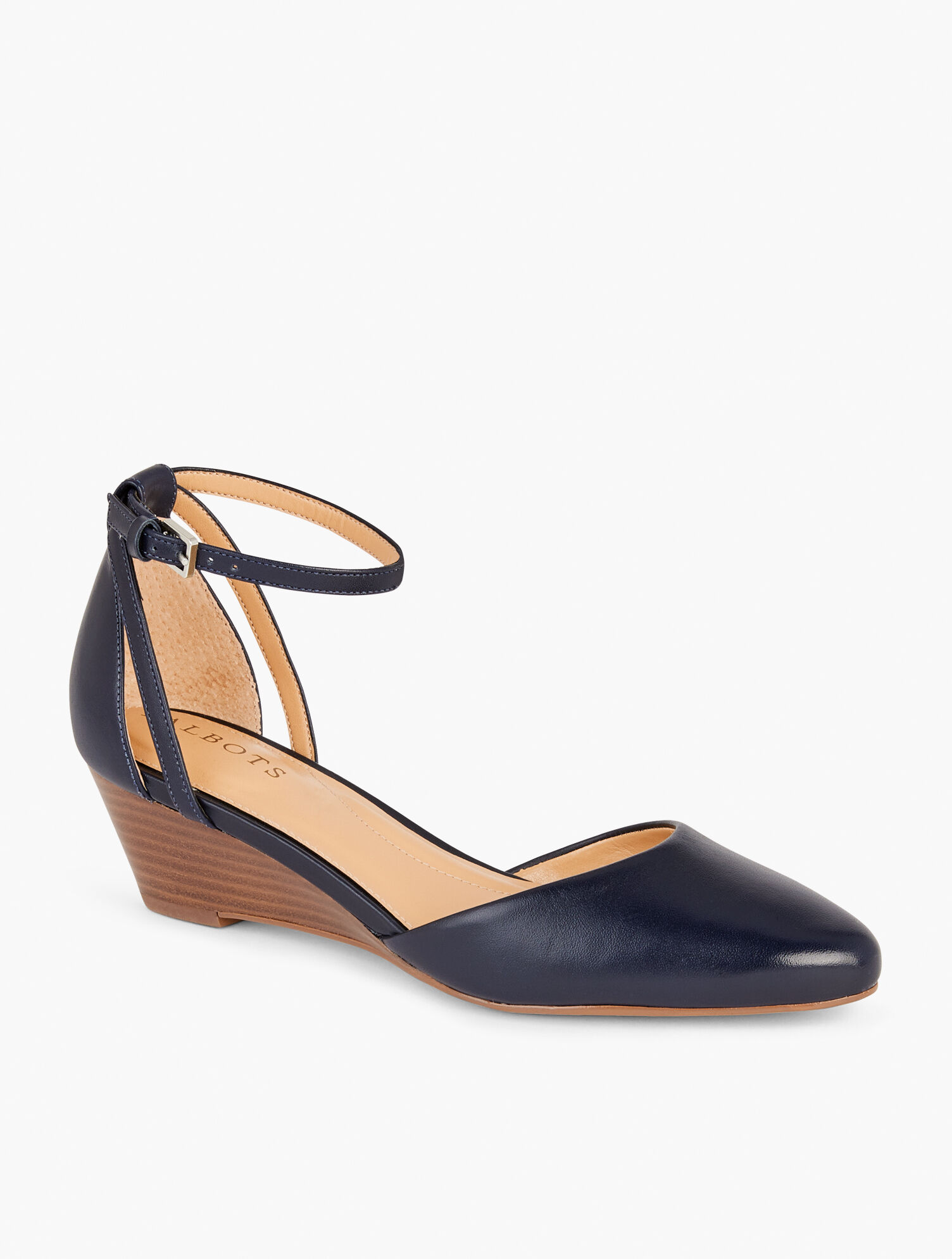 Laney Soft Nappa Ankle Strap Wedges | Talbots