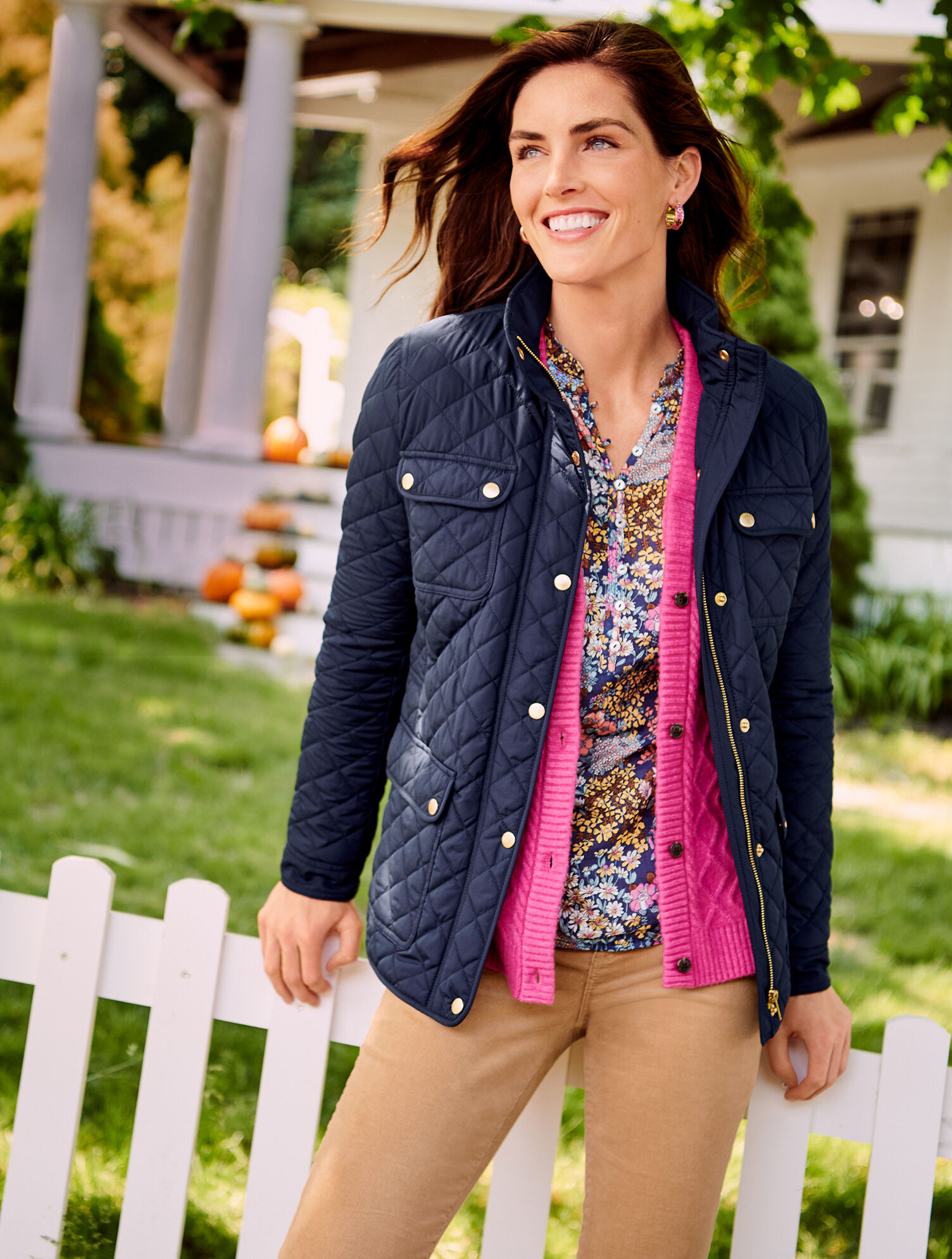 Quilted Snap Front Jacket | Talbots