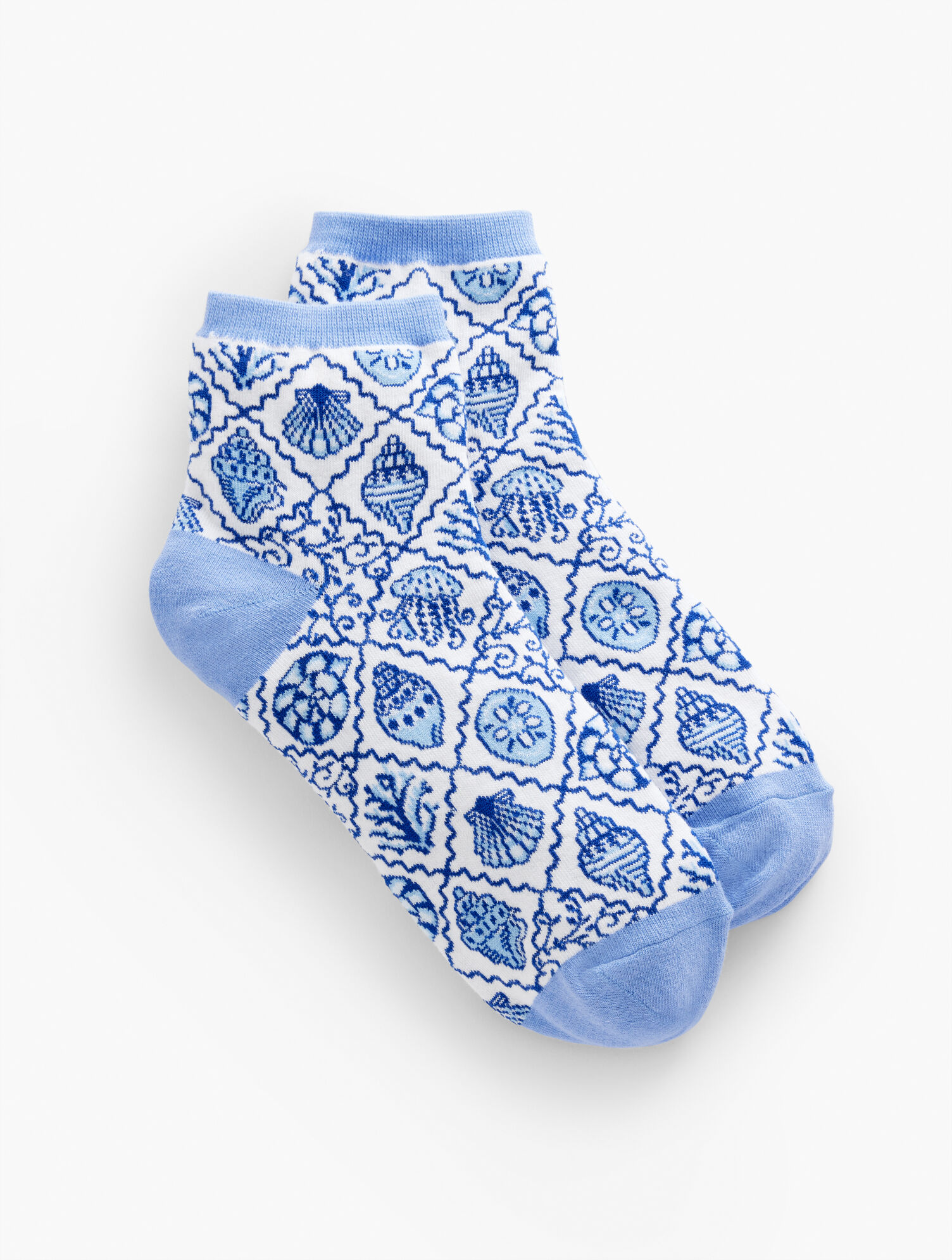 Shell Tiles Crew Socks | Talbots