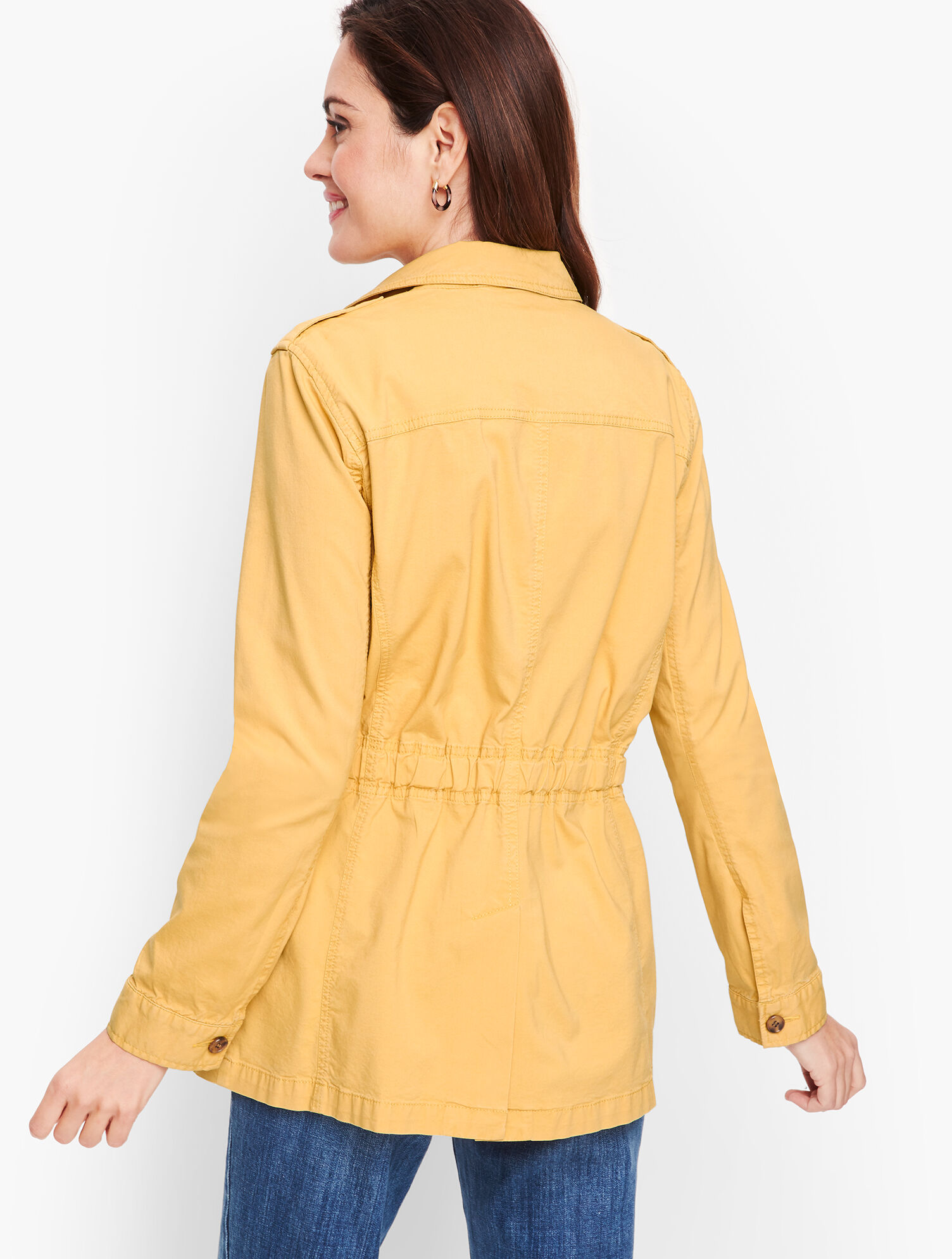 Stretch Canvas Cotton Jacket | Talbots